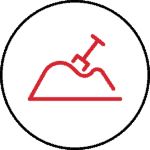 Industrial / Filtration Sand & Gravel - Red Flint Sand and Gravel